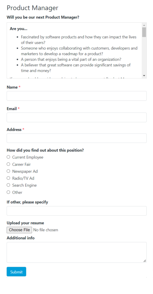 eForm Example – eForm – An Omani Company Online Form Builder for Data Collection and Analysis